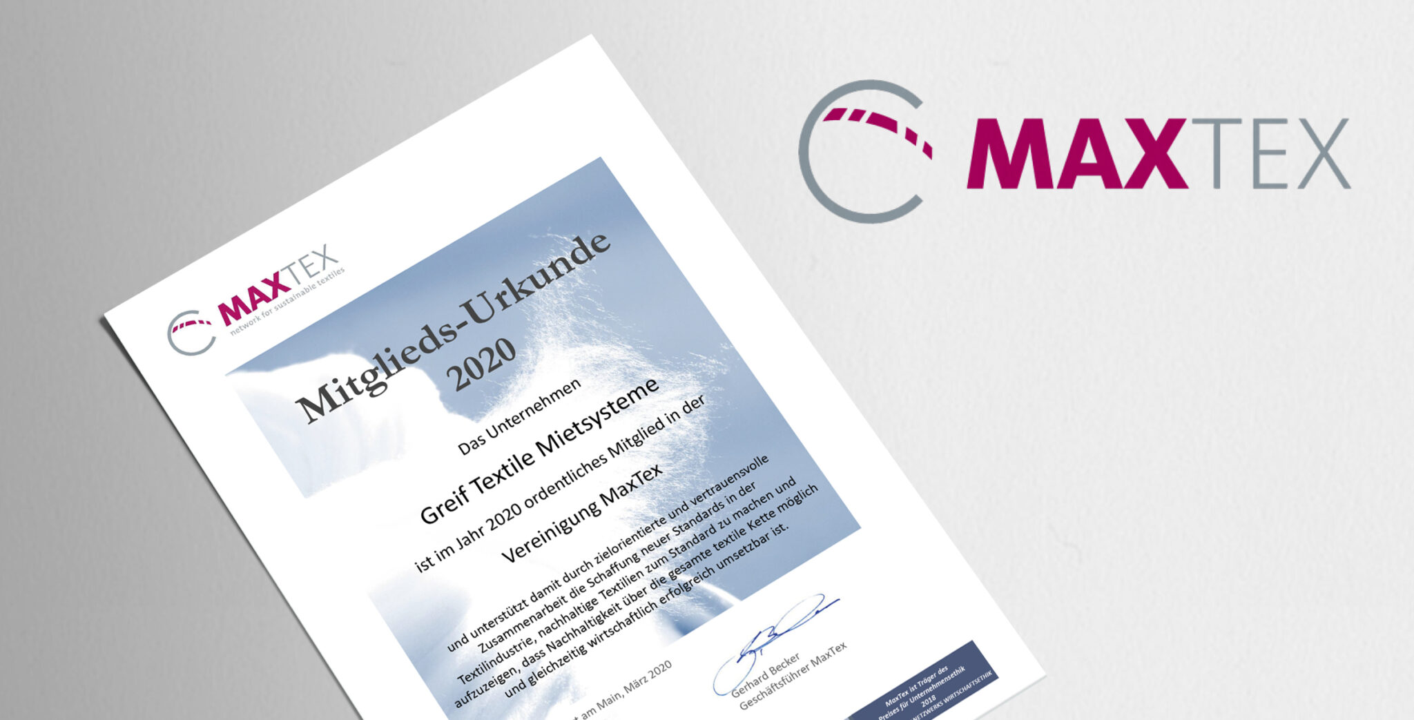 GREIF Mietwäsche: Nachhaltigkeit